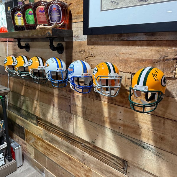 Mini Football Helmet Wall Hanger Mount - Etsy