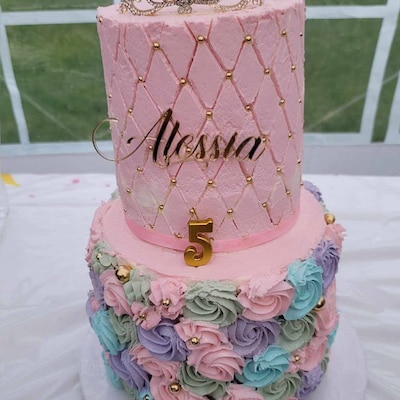 Custom Cake Charms Personalized Cake Plaque Name Birthday Cake ...