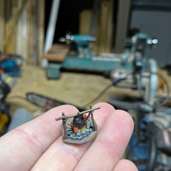 Roaring Campfire Terrain Miniature - Mammoth Factory - D&D 5e ...