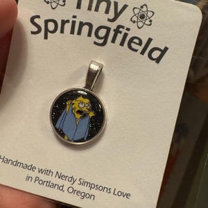 Simpsons Nuts and Gum Hologram Pendant Keychain From Lisa Vs. Malibu ...