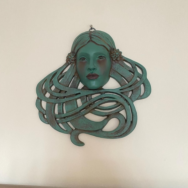 Brigid, Sculpted Beautiful Shieldmaiden 3D Wall Plaque With Celtic ...