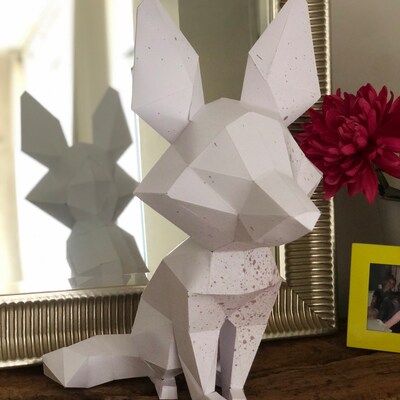 Papercraft Fox, Cute Fox, Digital Patterns, Low Poly Papercraft, Fox ...