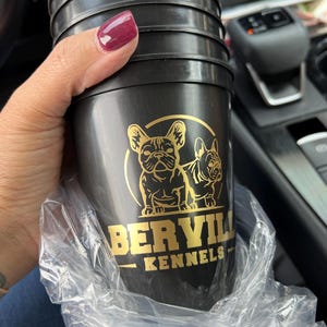 Custom Wedding Cups, Reception Bar Frosted Cups, Personalized ...