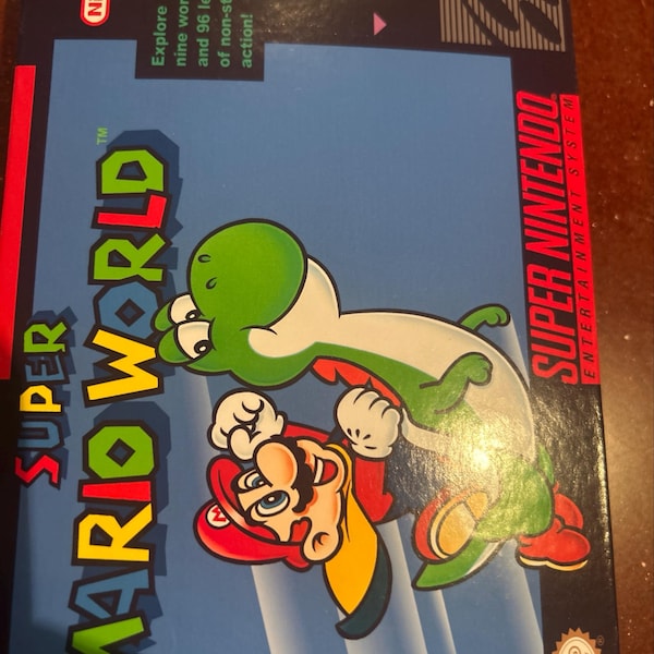 Super Mario World Replacement Box - Super Nintendo SNES - Highest ...