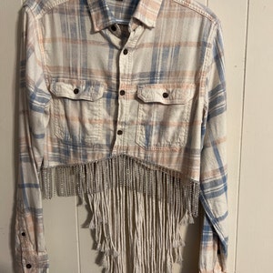 Bridal Rhinestone Fringe Crop Top - Etsy