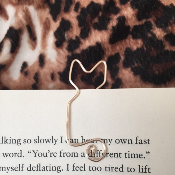 Cat Bookmark - Organizer - Paperclip - Wire Filofax Paperclip - Planner ...
