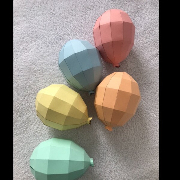 Air Balloon Papercraft, Balloon Papercraft, 3d Papercraft, Nursery ...