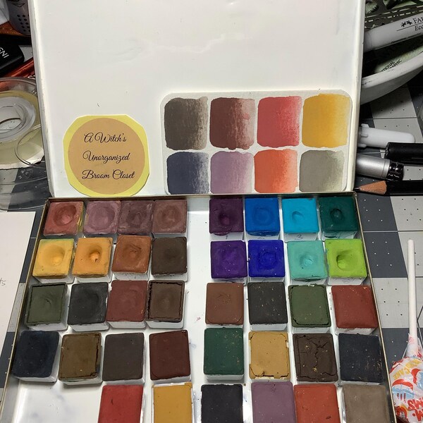 Flannel, Handmade Eco Friendly Watercolor Palette - Etsy