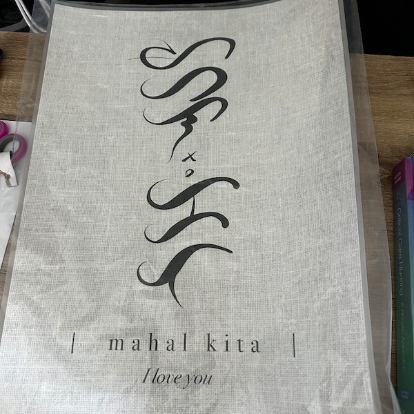 Baybayin - Kulitan Script - "kapampangan" - Filipino Wall Art ...