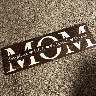 Mom Birthday Gift, Mother's Day Gift, Mom Wood Sign, Gift for Mom, Mom ...