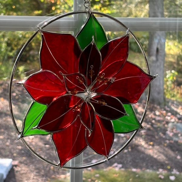 Basket Weave Stained Glass Panel - Etsy
