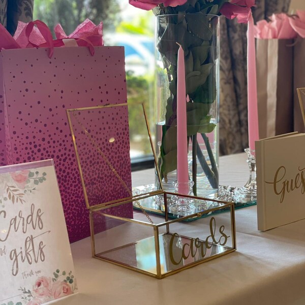 Blush Pink Floral Cards and Gifts Sign, Printable Cards & Gifts Sign ...