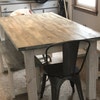 White Wash Farmhouse Table With Benches Rustic Wooden Gray White Wash ...