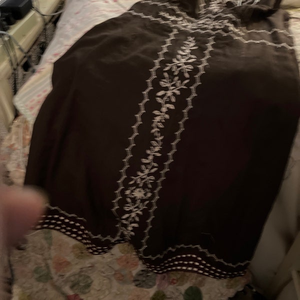 5 Yards Dark Brown Lace Trim With Vanilla Ribbon Insert, Lace Trim ...