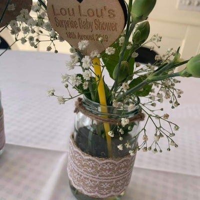 12 Wedding Jars, Decorated Jars, Hessian, Burlap,white Lace, Rustic ...