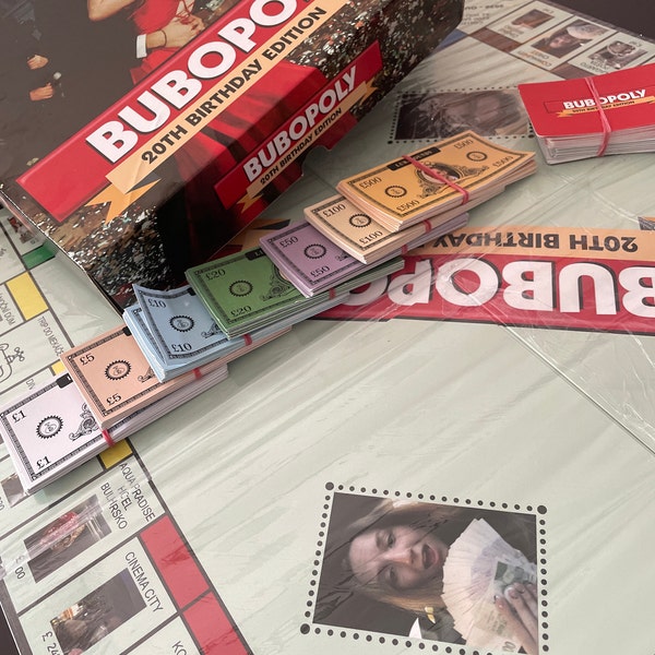 Custompoly Board Game - Complete Game: Customized Gift, Personalized ...