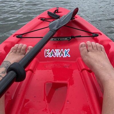 KAYAK DECAL, Custom Text Decal, Boat Decal, Custom Kayak Decal, Canoe ...