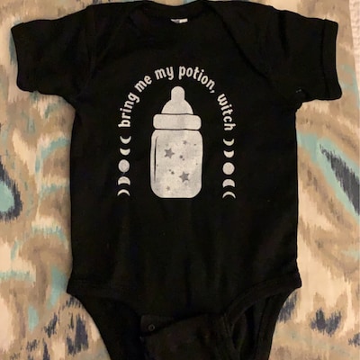 Goth Bodysuit Goth Baby Clothes Witchy Baby Baby Ghoul Punk Baby Gift ...