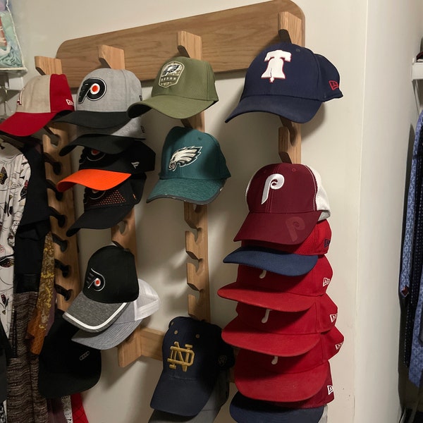 40 Cap Solid Oak Rack - Made to Order - Free Shipping USA - Etsy