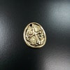 Cross Charm, Pocket Cross, Circle Cross Coin Token, Gold Cross ...