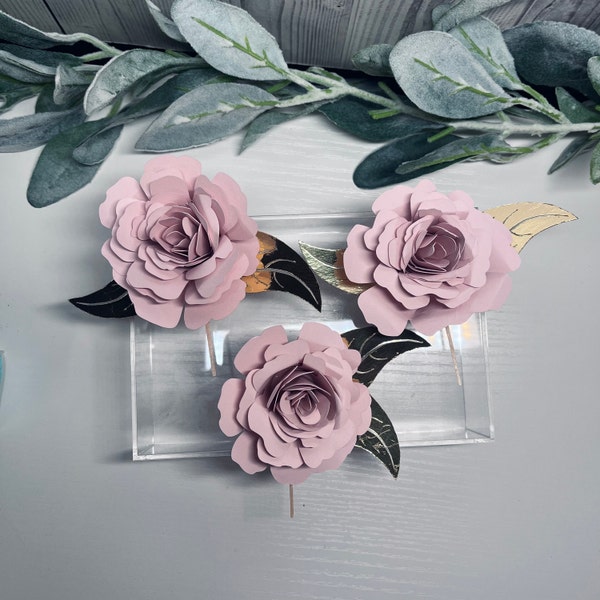 Rolled Rose Paper Flower SVG | Digital File for Cricut & Silhouette - Etsy