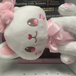 Inari the Kitsune Plushie Pon Plush With Magnetic Spirit Orb - Etsy