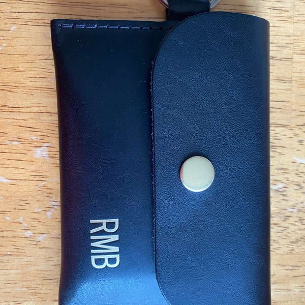 Personalized Leather Coin Purse With Keyring Small Wallet for Women ...