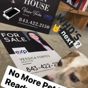 Real Estate Yard Sign for Sale Sign With FREE Shipping Physical 18x24 ...