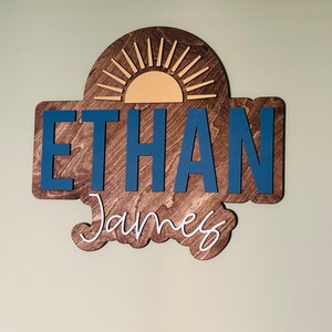 Stacked Names for Nursery, Wooden Letters, Name Sign, Nursery Letters ...