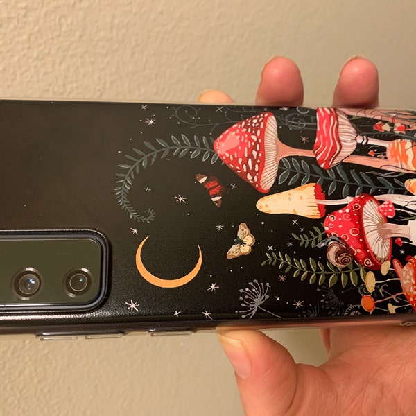 Mushrooms Case for Samsung Galaxy S22 S21 S20 Fe S10 Case Tough Samsung A50 A70 A51 A71 Note 20 ...