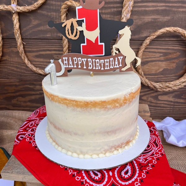 My First Rodeo Birthday. My First Rodeo Cake Topper. Cowboy Cake Topper ...