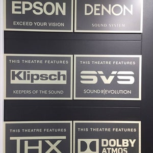 Dolby Atmos Home Theatre Signs Signage Cinema Decor - Etsy