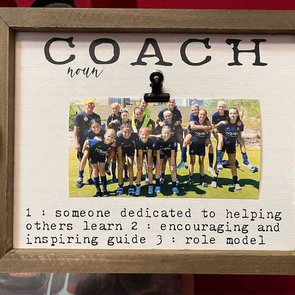 Coach Gift / Coach Frame - Etsy