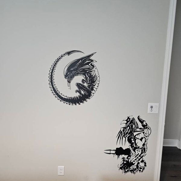 Predator Wall Decal Sign Superhero Poster Gift Kids Bedroom Comics ...