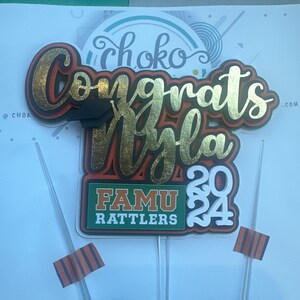 FIU Cake Topper Graduation Cake Topper University of Florida Cake ...