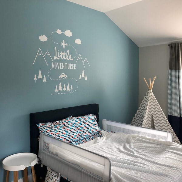 Little Adventurer Decal, Explore Decal Sticker, Mountain Vinyl Decal ...