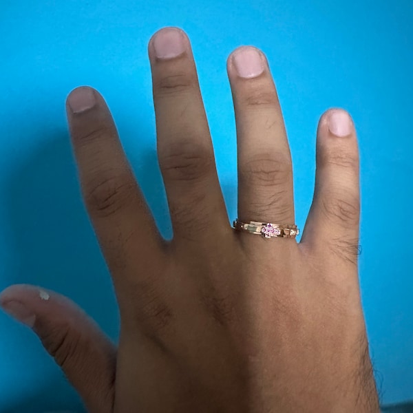 RR2050 Rosary Ring 14K 18K Solid Gold Miracrus Mari Anniversary Ring - Etsy