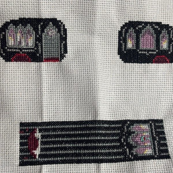 Gothic Camper Cross Stitch Pattern: Vampire Halloween Caravan ...