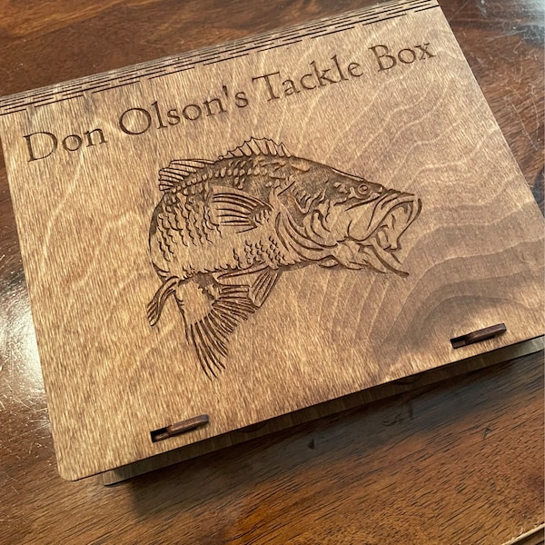 Personalized Mini Tackle Box | Custom Jig Box | Fishing Gear | Outdoor ...