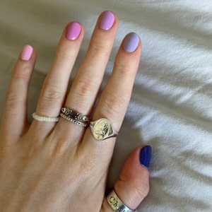 Sterling Silver Midi Rings Pinky Ring One Size Ring Diamond - Etsy UK