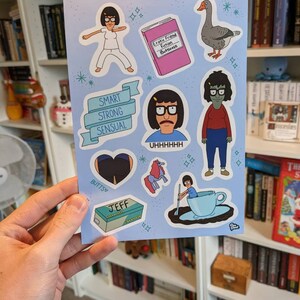 Gene Belcher Bobs Burgers Sticker Sheet A5 Stickers - Etsy