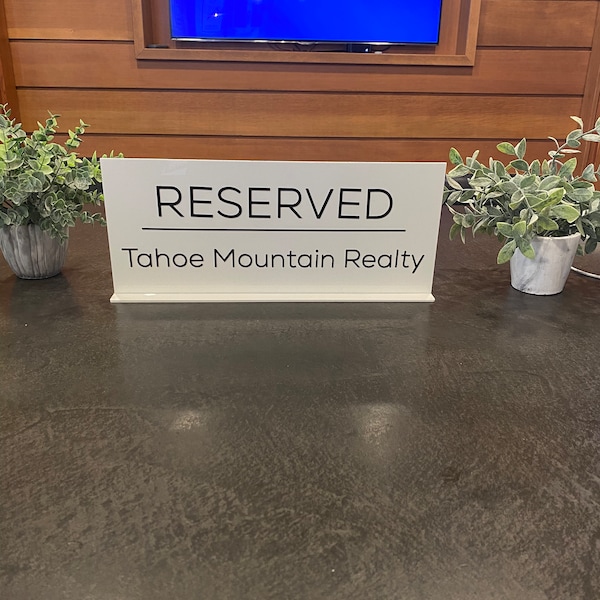 Business Table Sign, Acrylic Table Sign, Small Business Sign, Custom ...