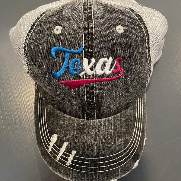 Texas 3d Puff & Flat Raised Embroidery Machine Design File for Hats ...