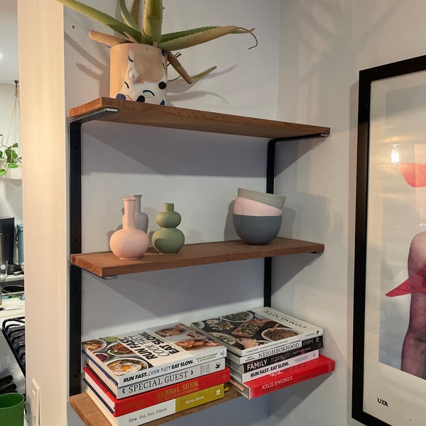 Triple Shelf Bracket, 1.5 Inch, Heavy Duty Metal Shelf Bracket, Multi ...