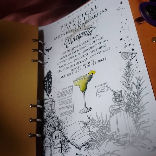 Practical Magic Inspired Midnight Margaritas Poster - A4 A3 Print ...