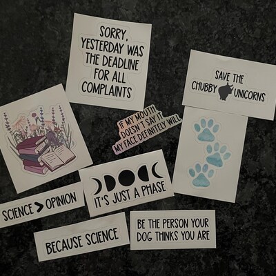 Any 10 Stickers, Sticker Bundles, Vinyl Stickers for Laptops, Water ...