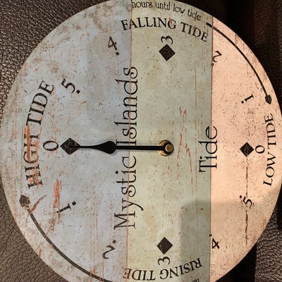 Tide Clock Personalized Beach Tide Clock - Etsy