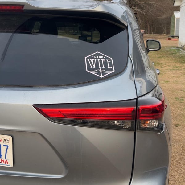 Line Wife Decal | Linewife Decal | Lineman Wife Decal | Journeyman ...