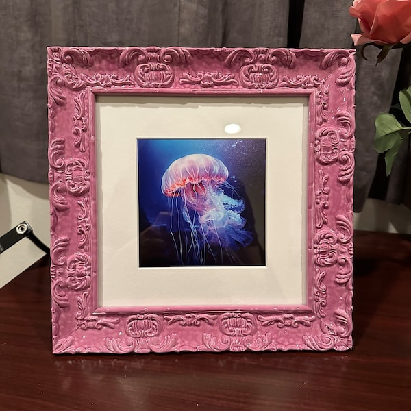 Victorian Picture Frames Pink Purple Glossy Lacquer Ornate Funky ...