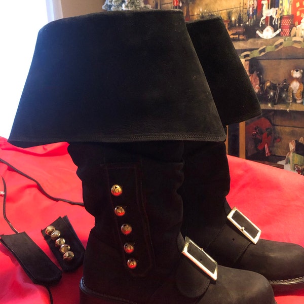 Handmade Santa Claus Boot,nubuck Leather Boots,santa Suit,chrismas ...